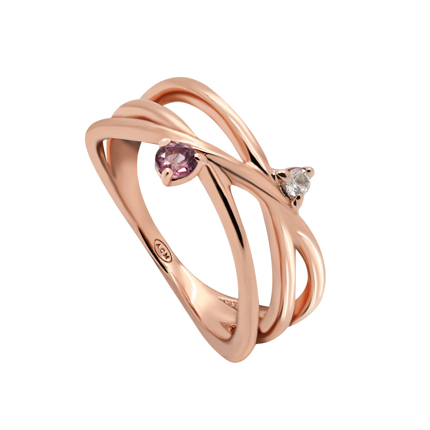 Binary Star Garnett Ring – acemijewelry